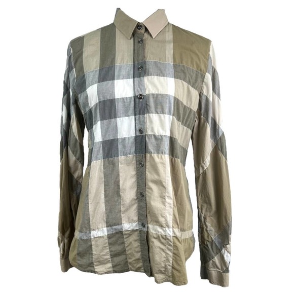 Burberry | Tops | Burberry Brit Womens Cotton Blouse L | Poshmark